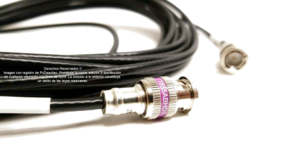 Cable Coaxial Digital y SDI RG59 mini