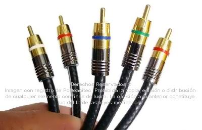 Cable Digital Video Componente RGB + Audio R/L vía RCA 40 m, terminales ...